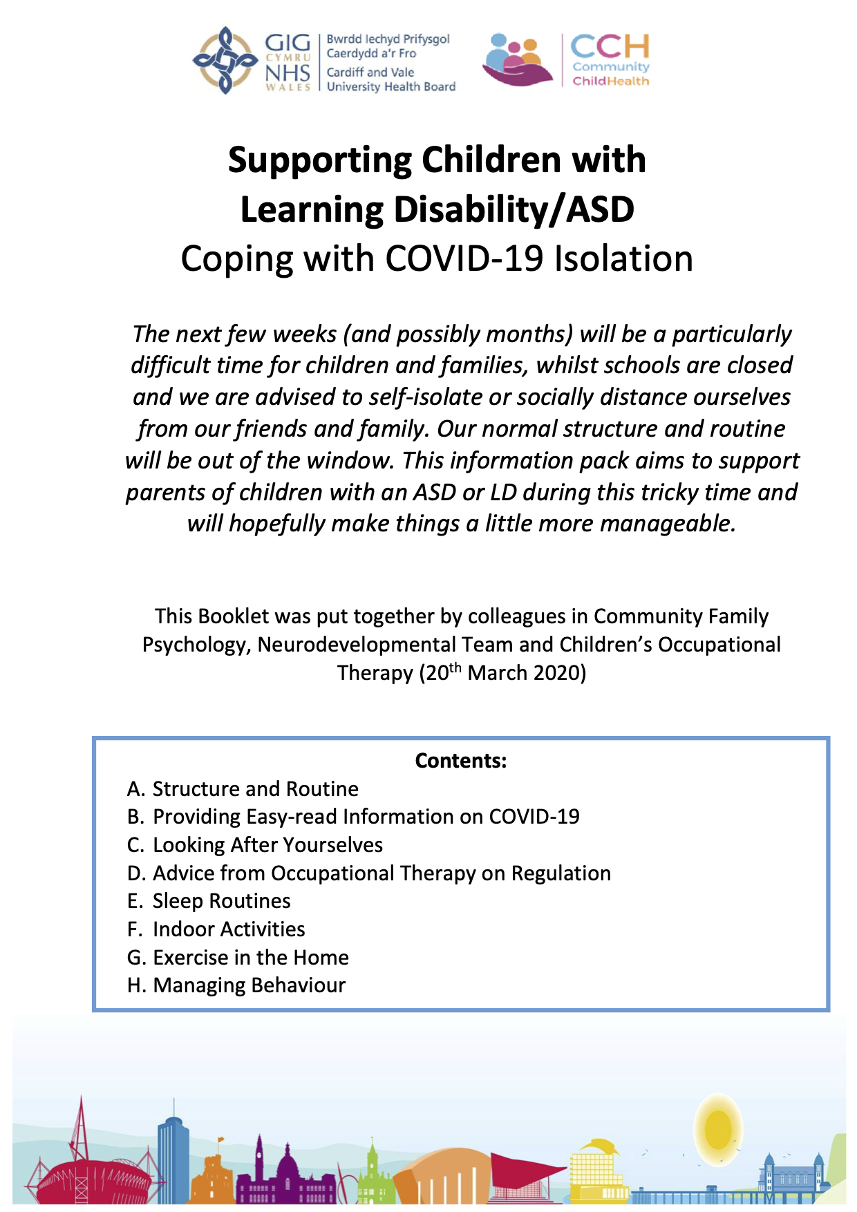 Supporting Children with Learning Disability/ASD Coping with COVID-19 ...