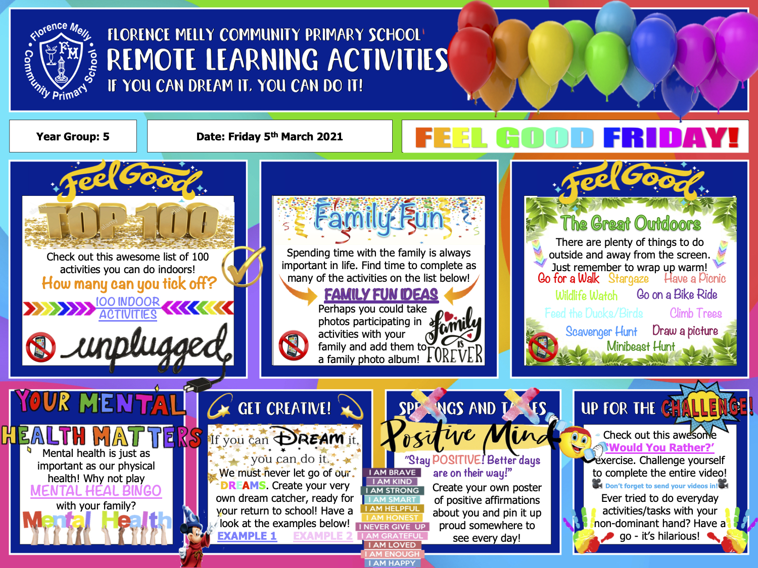 Year 5 Remote Learning - Florence Melly Community Primary School