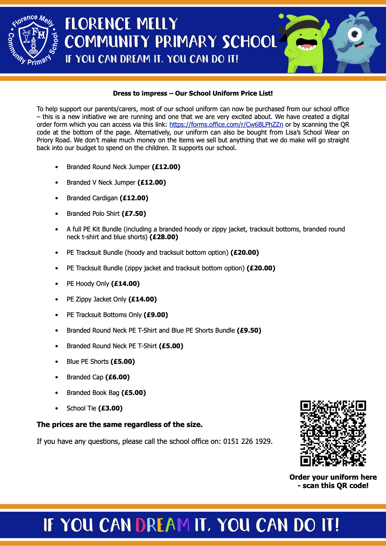 School Uniform - Dress to Impress! - Florence Melly Community Primary ...