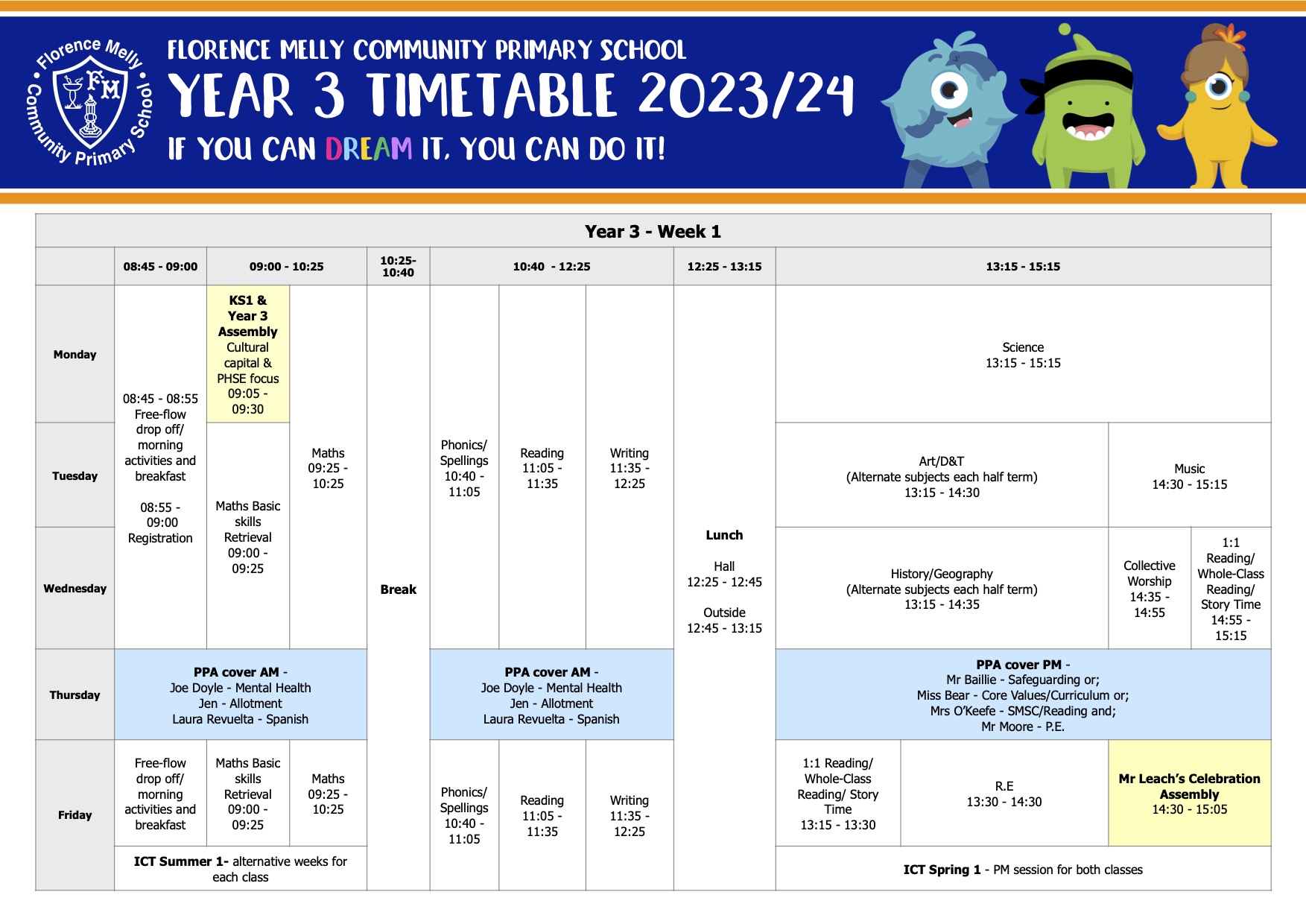 Welcome to Year 3 - Florence Melly Community Primary School