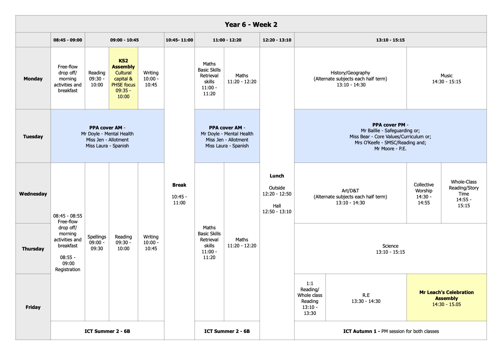 Welcome to Year 6 - Florence Melly Community Primary School