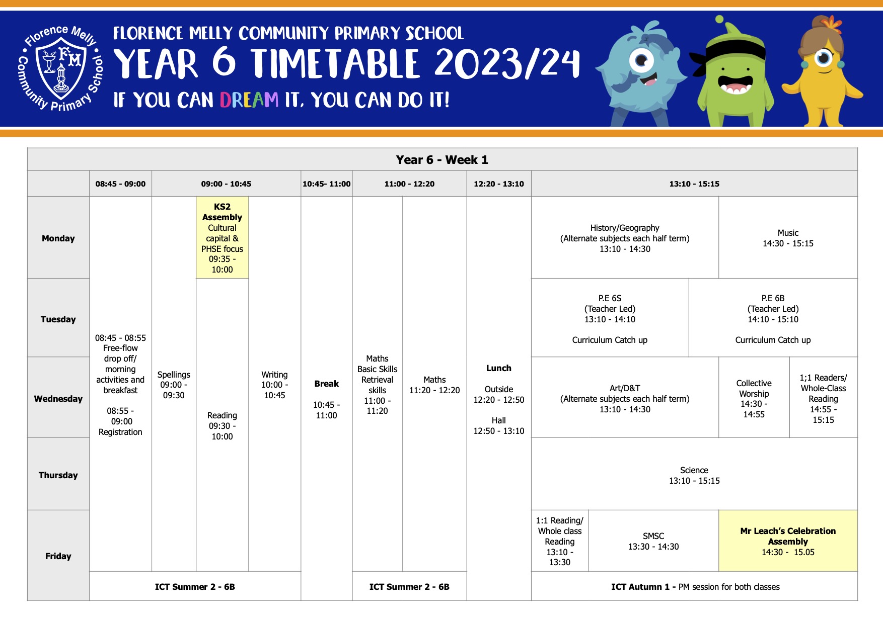 Welcome to Year 6 - Florence Melly Community Primary School